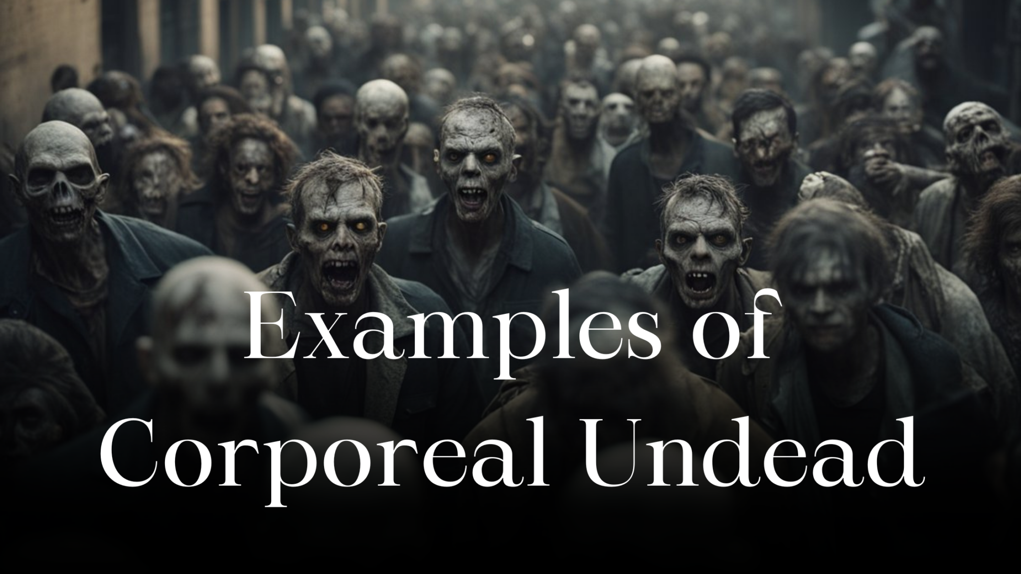 Examples of Corporeal Undead - Mythical Encyclopedia
